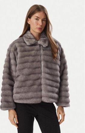 Marella Pelzmantel Emme by Marella Agio 2625456031 Grau Regular Fit