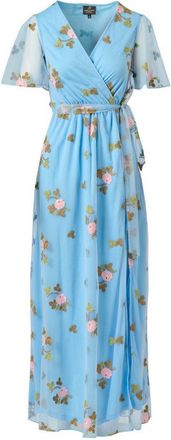 Adrianna Papell Maxikleid Embroidered Flutter Dress Tailliert, figurbetont, elegant