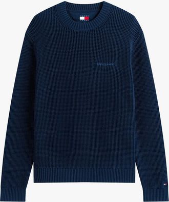 Tommy Hilfiger Pull en maille &eacute;paisse &agrave; logo brod&eacute;