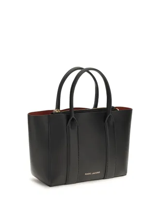 Marc Jacobs Calfskin Leather Tote Bag - Black