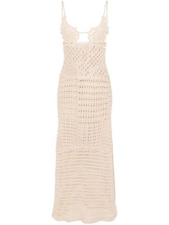 Alanui A Love Letter To India Kleid - Nude