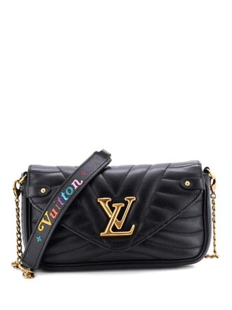 Louis Vuitton New Wave Chain Pochette Quilted Leather clutch bag - Schwarz