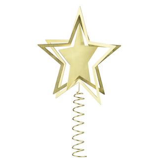 Blomus Weihnachtsbaumspitze -KITAI- | Christbaumspitze Stern | Weihnachtsschmuck (Brass, M)