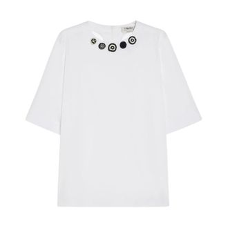 Max Mara Casual Baumwollhemd - - Tops - Damen - Wei&szlig; - 2XS
