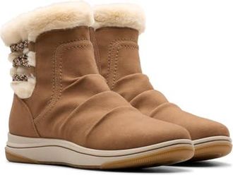 Clarks Bottines confortables Breeze pour femme, sable foncé, 40 EU