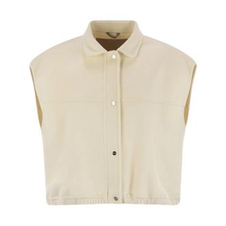 Herno Femme, Vestes, Beige, Taille: 40 FR Double Wool Waistcoat