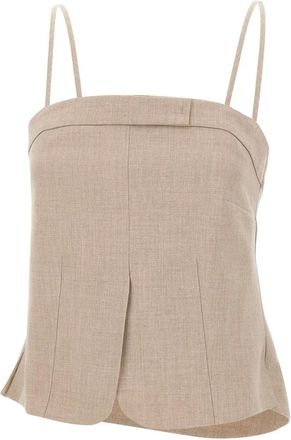 The Garment Femme, Tops, Beige, Taille: 34 FR Pisano Suiting Top