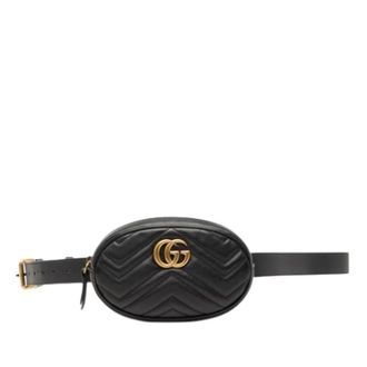 Gucci Pre-owned Gesteppte G&uuml;rteltasche - - Pre-owned - Damen - Schwarzk - ONE SIZE