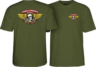 Powell Peralta T-shirt Winged Ripper, vert militaire 2, taille L