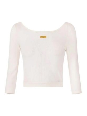 Elisabetta Franchi Pull Col Rond - Cr&egrave;me