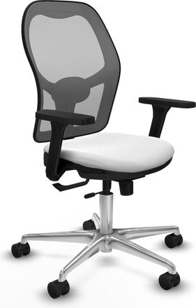 Piqueras y Crespo Schreibtischstuhl f&uuml;r Telearbeit mit 3D-Armen, h&ouml;henverstellbare Lendenwirbelst&uuml;tze, ausgestattet mit Syncro/Traslack und injiziertem Schaumstoff, Gra