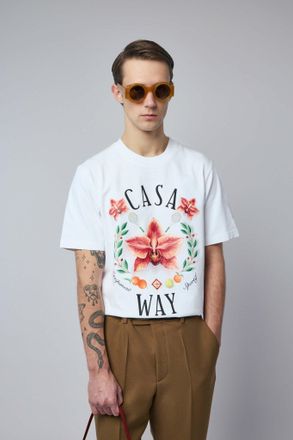 Casablanca Bright White Jersey T-shirt