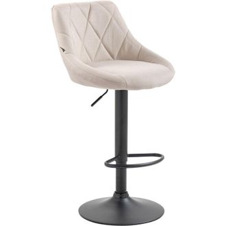 Clp Tabouret de tissu de bar Lazio, Schwarz