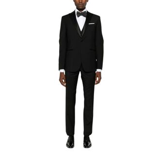 Corneliani Herren, Anz&uuml;ge, Schwarzk, XLGr&ouml;&szlig;e