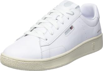 K-Swiss Mens Slammklub Cc Sneaker, Wht/Wht/Vintage, 44.5 EU