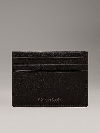 Calvin Klein Kartenetui Aus Leder - Ck Black - Herren - Einheitsgröße
