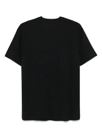 Tom Ford Mens T-Shirt Black Ribbed Crewneck Lyocell T-Shirts And Polos