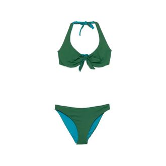 Fisico Femme, Maillots de bain, Vert, Taille: 42 FR Bikini Triangle R&eacute;versible
