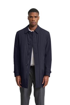 Bugatti Herren Mantel Modern Fit wasserabweisend Basic Kragen