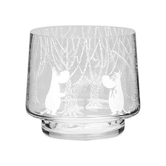 Muurla Photophore Moomin dans les bois en verre scandinave fait &agrave; la main pour d&eacute;coration dint&eacute;rieur et d&eacute;coration de table (8 cm)