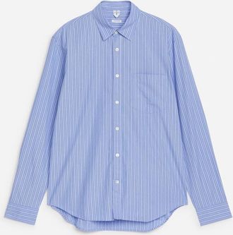 Arket Popeline-Hemd -Blau