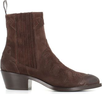 Sartore Klassische Cowboystiefel 45mm - Braun