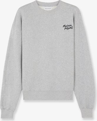 Maison Kitsun&eacute; Cotton sweatshirt with lettering logo - MAISON KITSUNE - gender_Woman