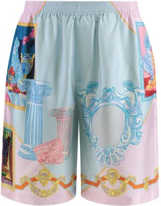 Versace Homme, Maillots de bain, Multicolore, Taille: M Gallery All-Over Print Beach Shorts