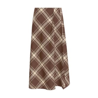 Max Mara Jupe Midi portefeuille - Femme - Jupes - Brun - Taille: 38 FR