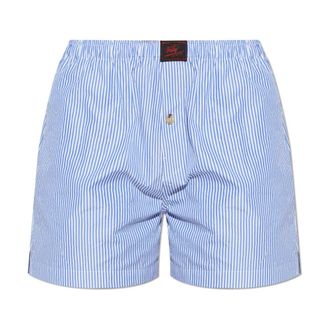 Willy Chavarria Homme, Shorts, Bleu, Taille: S Striped Pattern Shorts