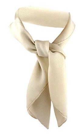 TigerTie dames Chiffon tissu nicki beige taille 50 cm x 50 cm - tissu foulard écharpe