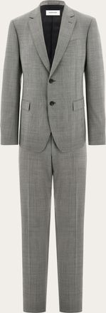 Ferragamo Herren Anzug in Glencheck Schwarz