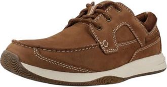 Clarks Mixte Sailview Lace Shoes, Light Tan Nubuck, 44.5 EU