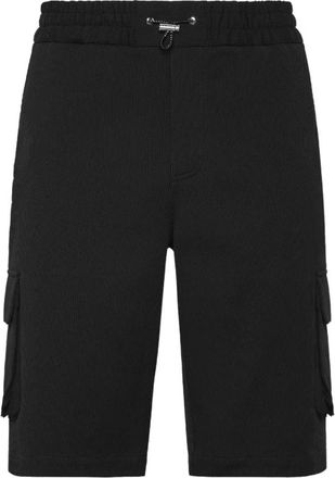 Philipp Plein Homme, Shorts, Noir, Taille: M Cotton Cargo Shorts