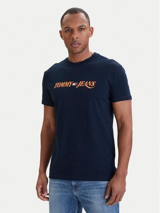 Tommy Jeans T-Shirt DM0DM22548 Dunkelblau Regular Fit