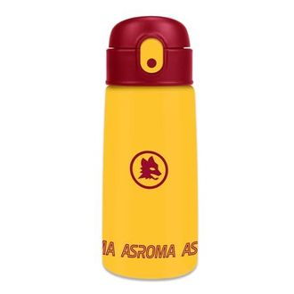 Seven 7 AS ROMA Thermosflasche für Jungen, Edelstahl, BPA-frei, 460 ml, Temperaturbeständigkeit: heiß 12 h/kalt 24 h, Kinder, Jungen, Erwachsene, Fußball, off