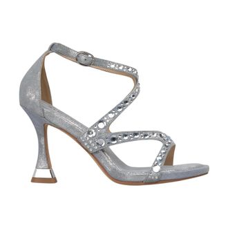 Alma En Pena Cross Sandalette mit mittelhohem Absatz - - Shoes - Damen - Blau - 40 EU