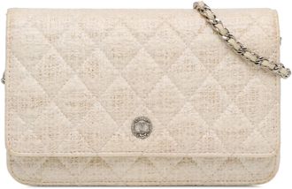 Chanel Hobo Bags - CC Coated Tweed Wallet On Chain - Gr. unisize - in Braun - f&uuml;r Damen