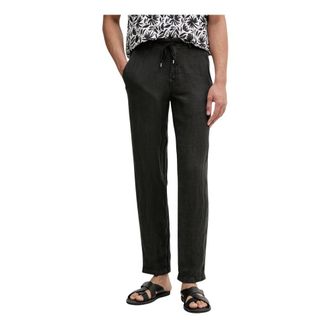 Karl Lagerfeld Gerade Leinenhose - - Trousers - Herren - Schwarzk - W33 L32