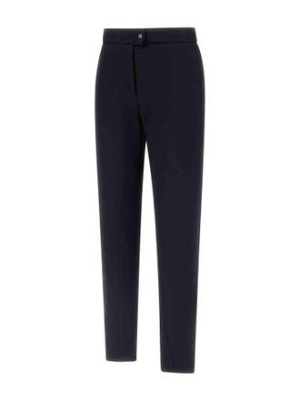 Herno Womens Trousers Navy Blue Polyamide