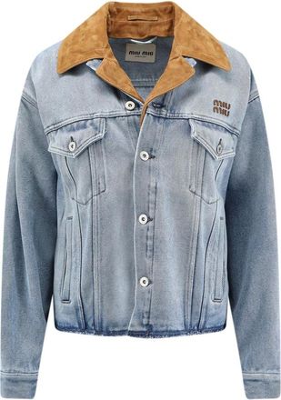 Miu Miu Damen, Jacken, Blau, SGr&ouml;&szlig;e
