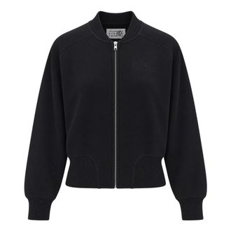 Maison Margiela Zip-through Sweatshirt - - Sweatshirts & Hoodies - Damen - Schwarzk - S