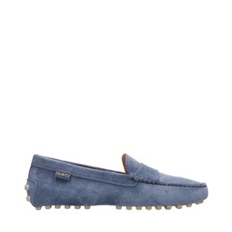 Tod's Femme, Chaussures, Bleu, Taille: 36 EU Gommino Suede Loafer
