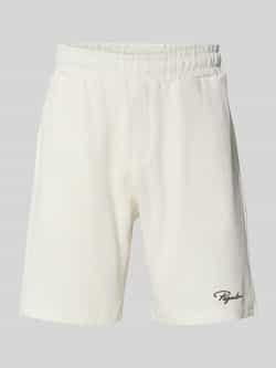 Pegador Shorts mit Logo-Stitching und elastischem Bund