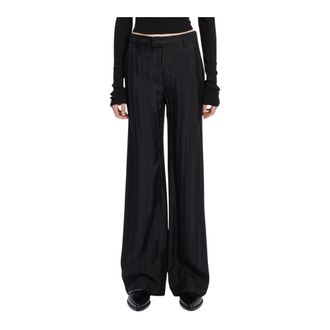 Ann Demeulemeester Schlaghose Komfort Hose in Schwarz - - Trousers - Damen - Schwarzk - L