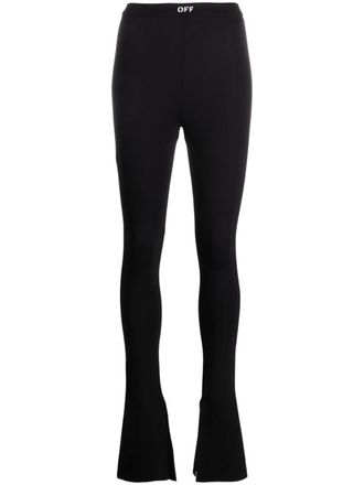 Off-white legging &agrave; taille haute - Noir
