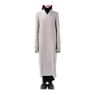 Rick Owens Femme, Manteaux, Blanc, Taille: 36 FR Manteau Enveloppant Oversize