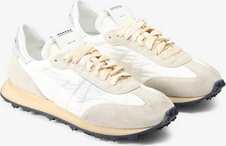 RUN OF Baskets crant&eacute;es en cuir m&eacute;lang&eacute;