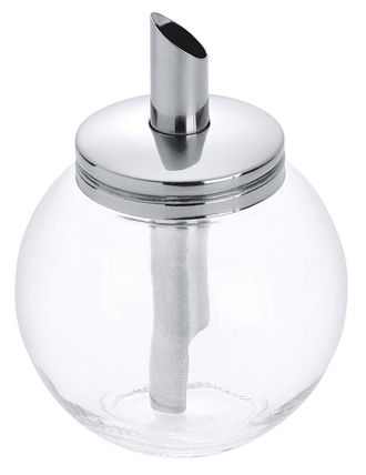 Contacto Zuckerstreuer, kugelf&ouml;rmig, aus glattem Pressglas, 225 ml Volumen