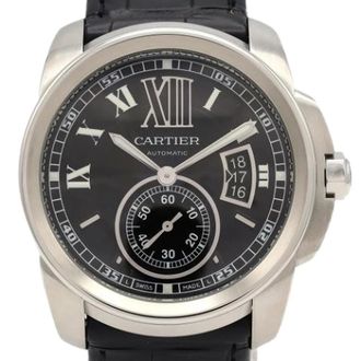 Cartier Pre-owned Montre Automatique Calibre 42mm - Homme - Pre-owned - Noir - Taille: ONE Size